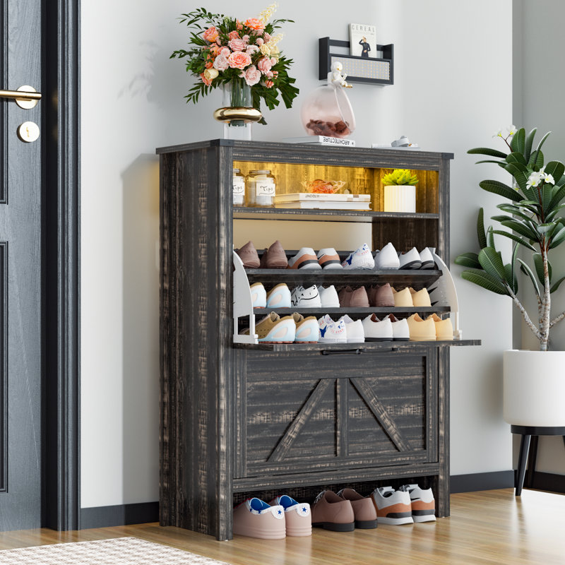 Gracie oaks shoe storage cabinet store